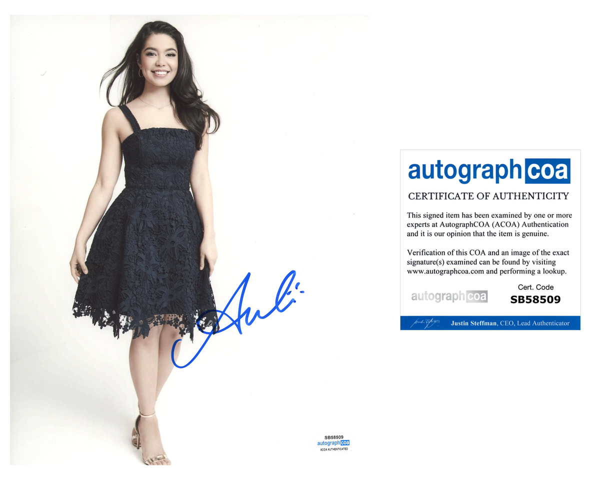 Auli'i Cravalho Moana Signed Autograph 8x10 Photo ACOA– Outlaw Hobbies ...