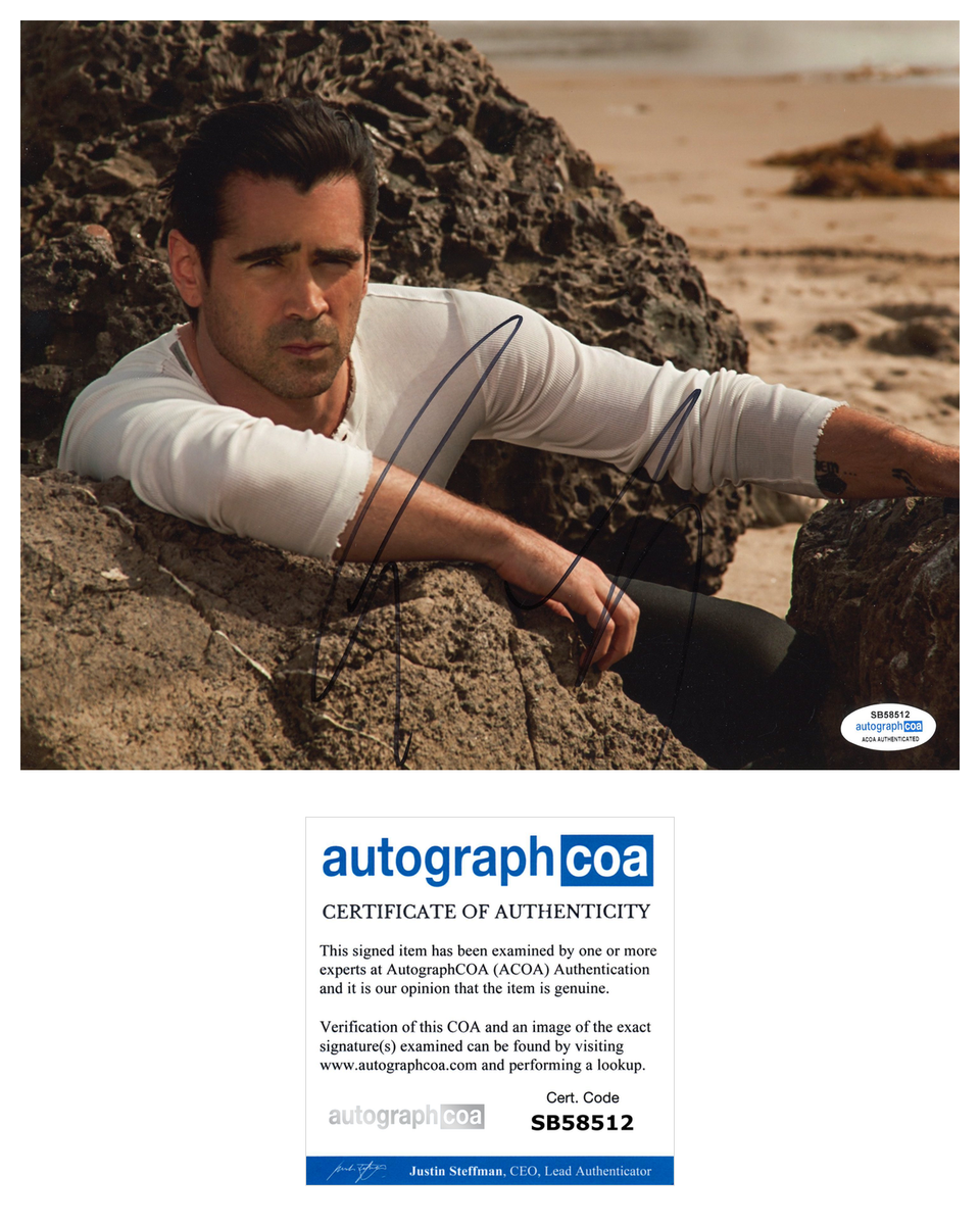 Colin Farrell In Bruges Signed Autograph 8x10 Photo ACOA | Outlaw ...