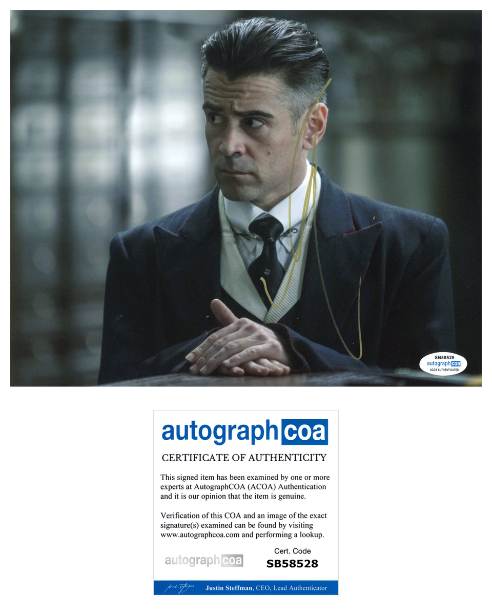 Colin Farrell Fantastic Beasts Signed Autograph 8x10 Photo ACOA ...