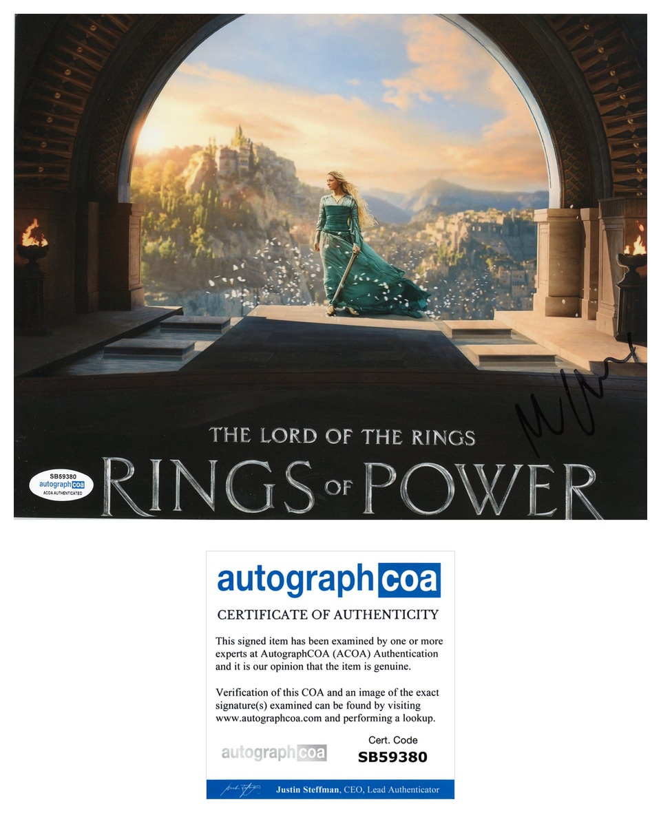 Morfydd Clark Rings of Power Signed Autograph 8x10 Photo ACOA | Outlaw ...