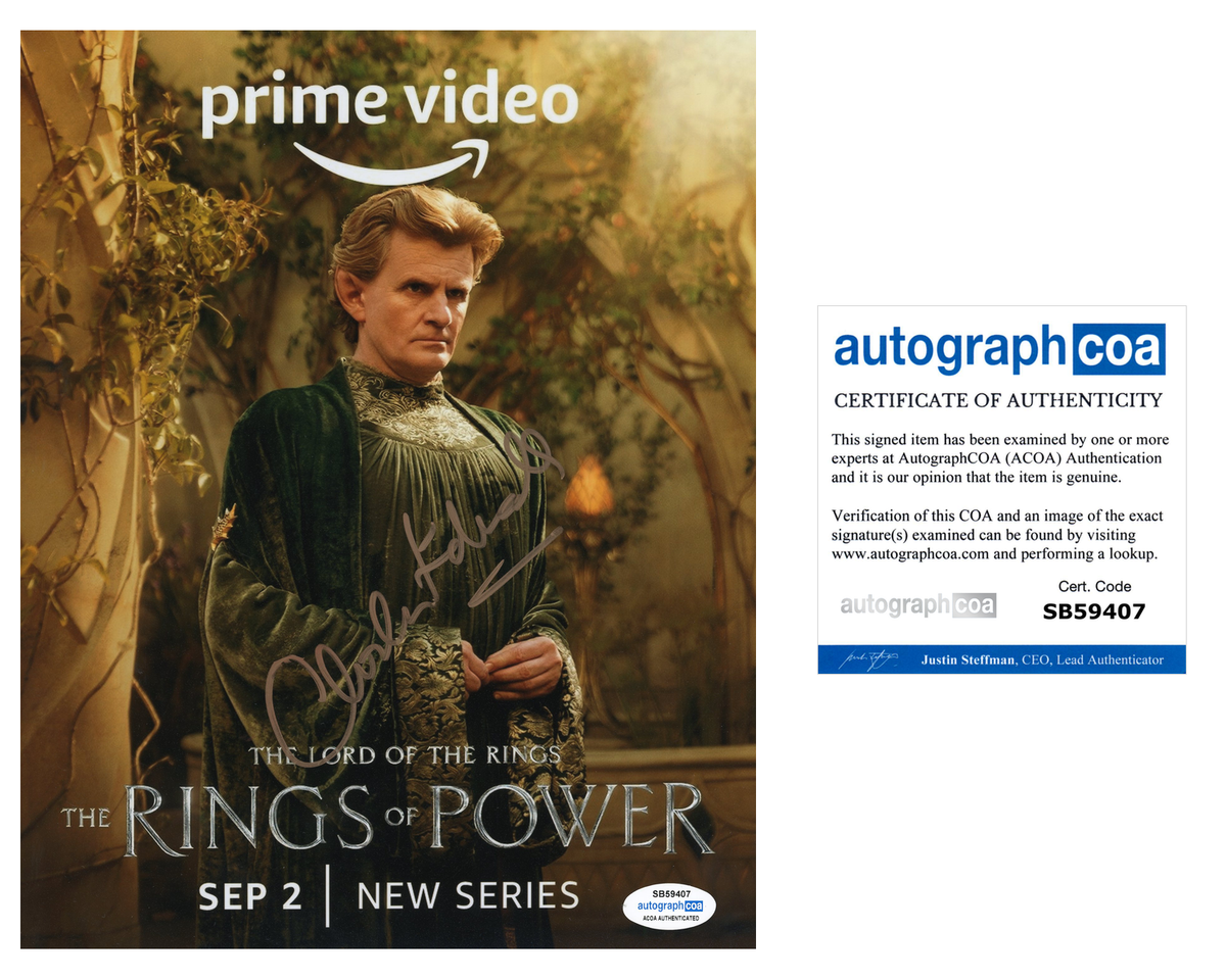 Charles Edwards Rings of Power Signed Autograph 8x10 Photo ACOA ...