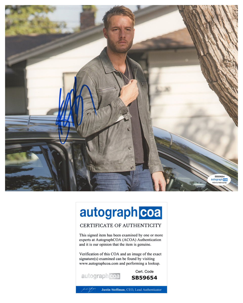 Justin Hartley This is Us Signed Autograph 8x10 Photo ACOA | Outlaw ...