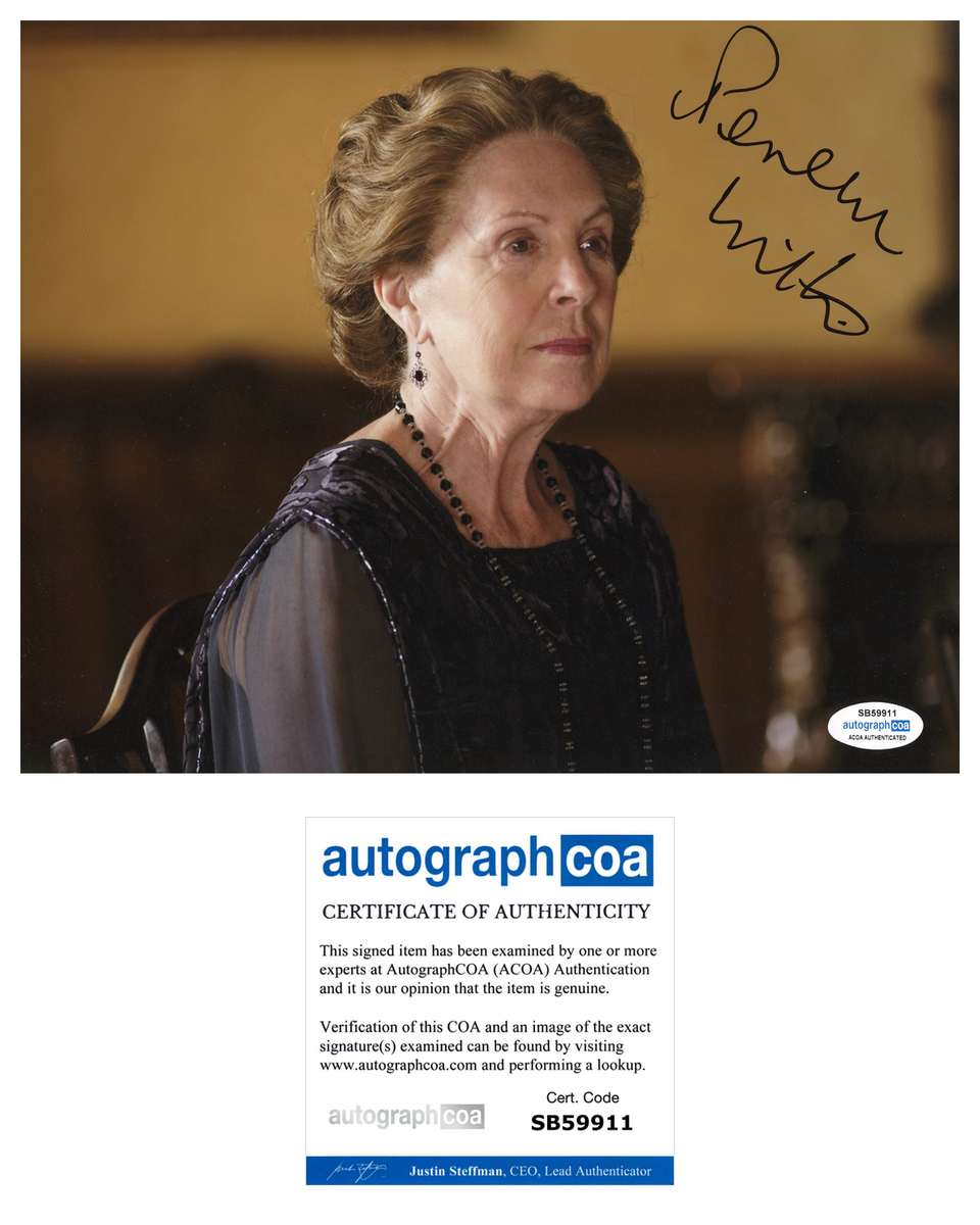 Penelope Wilton Downton Abbey Signed Autograph 8x10 Photo ACOA | Outlaw ...
