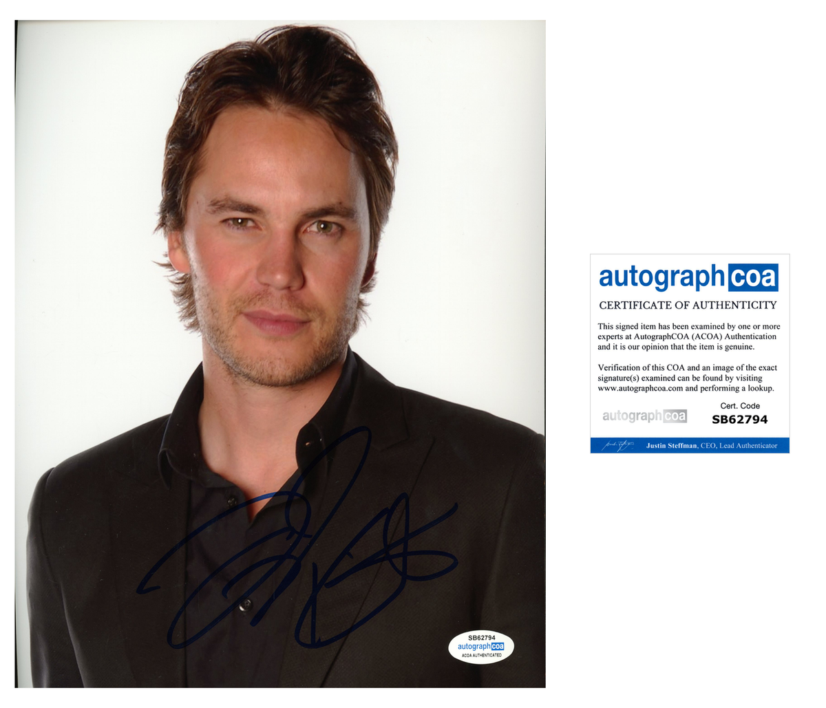 Taylor Kitsch Signed Autograph 8x10 Photo ACOA | Outlaw Hobbies ...