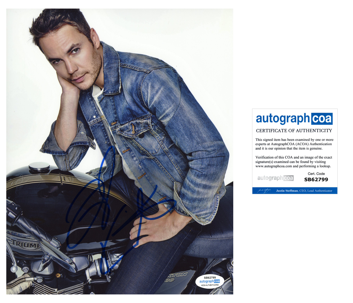 Taylor Kitsch Signed Autograph 8x10 Photo ACOA | Outlaw Hobbies ...