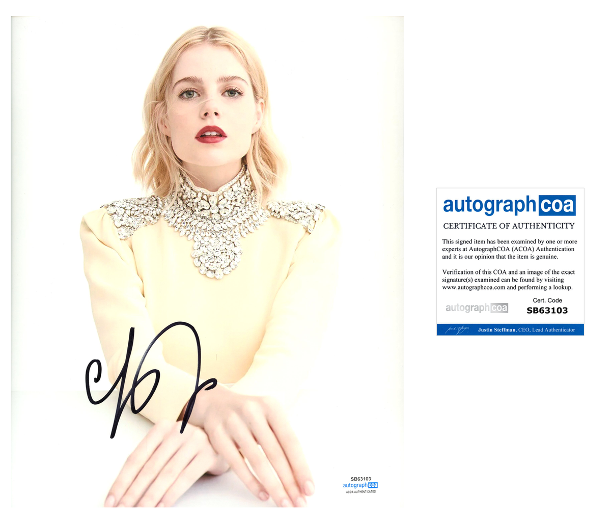 Lucy Boynton Sexy Signed Autograph 8x10 Photo ACOA | Outlaw Hobbies ...
