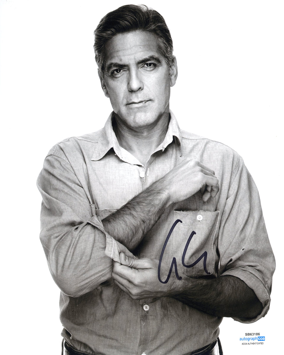 George Clooney Batman & Robin Signed Autograph 8x10 Photo ACOA | Outlaw ...