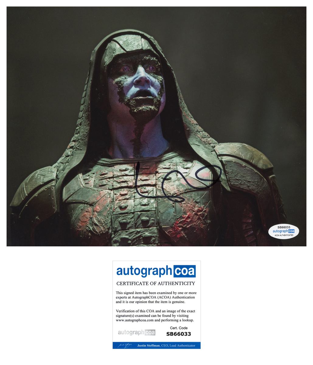 Lee Pace Guardians of the Galaxy Signed Autograph 8x10 Photo ACOA ...