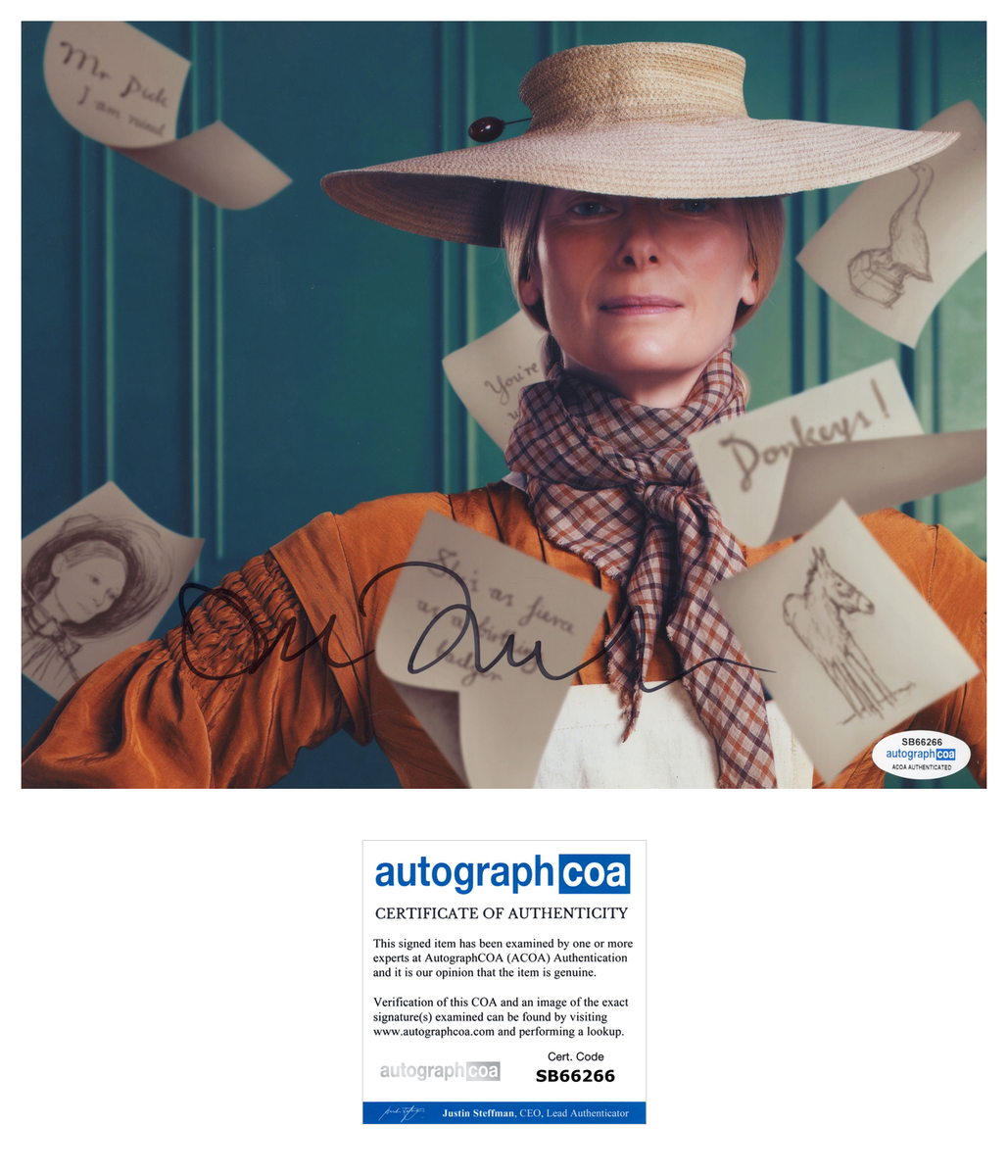 Tilda Swinton Grand Budapest Signed Autograph 8x10 Photo ACOA | Outlaw ...