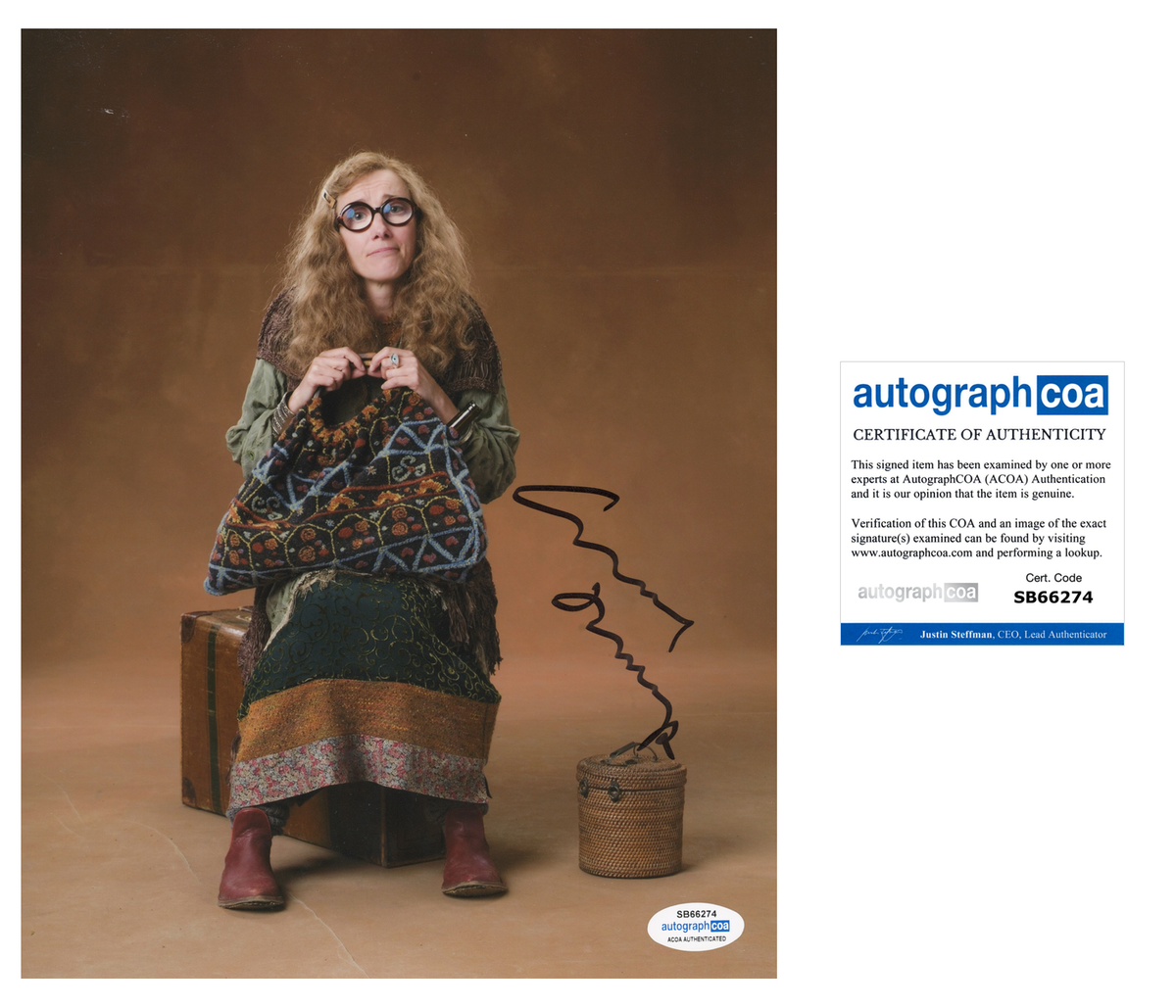 Emma Thompson Harry Potter Signed Autograph 8x10 Photo ACOA | Outlaw ...