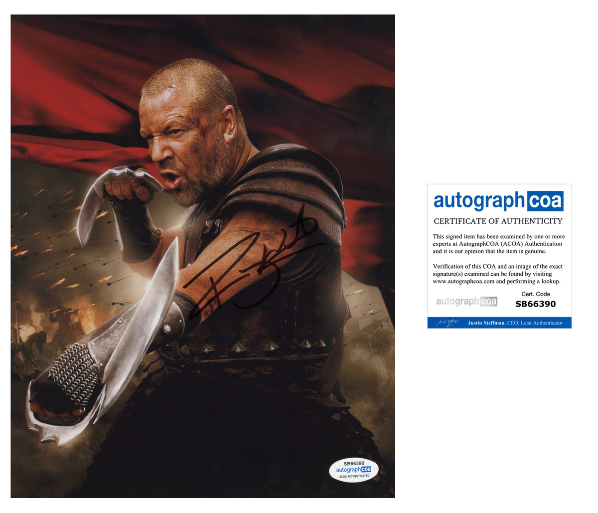 Ray Winstone King Arthur Signed Autograph 8x10 Photo ACOA | Outlaw ...