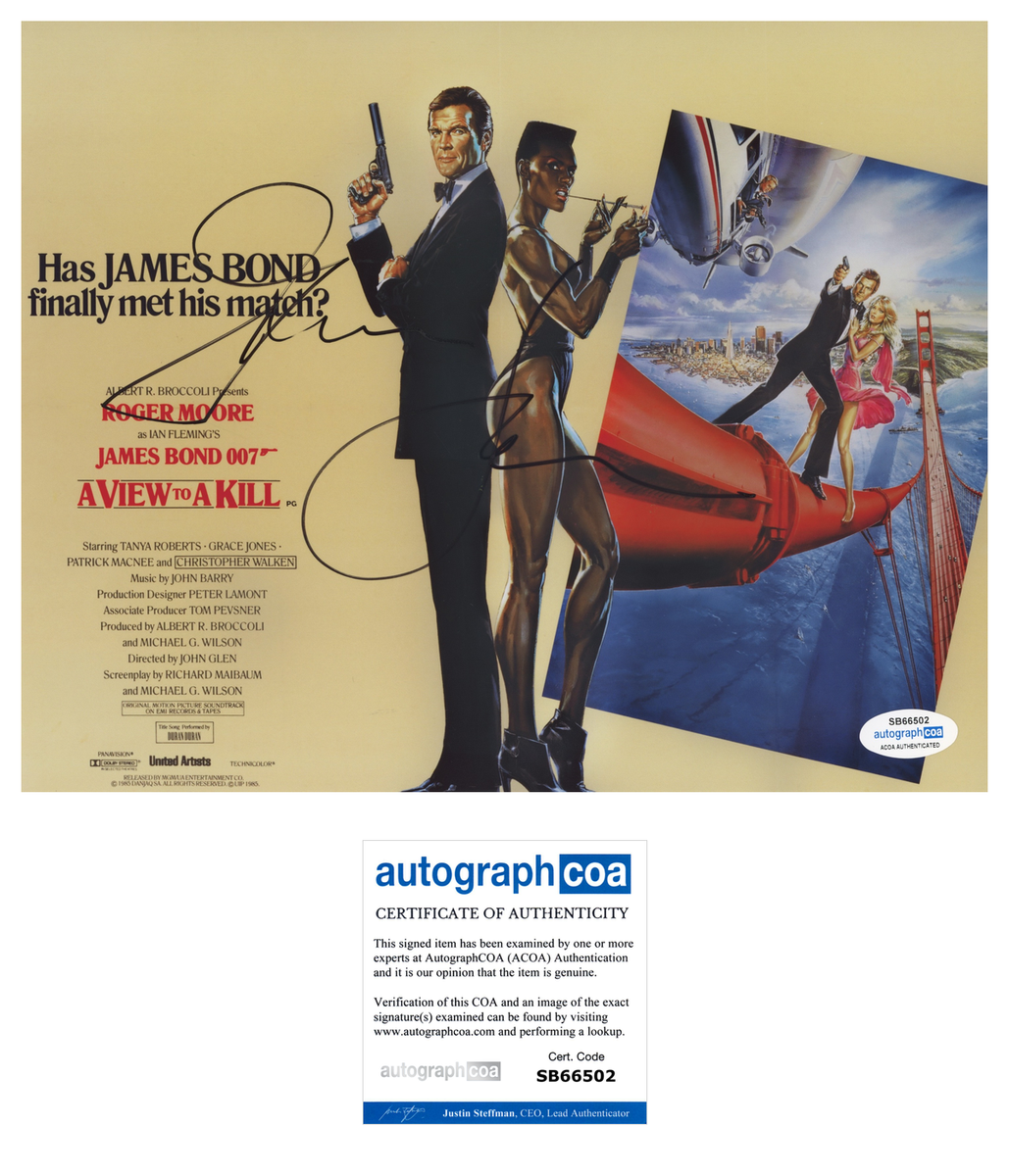 Grace Jones A View to Kill Signed Autograph 8x10 Photo ACOA | Outlaw ...