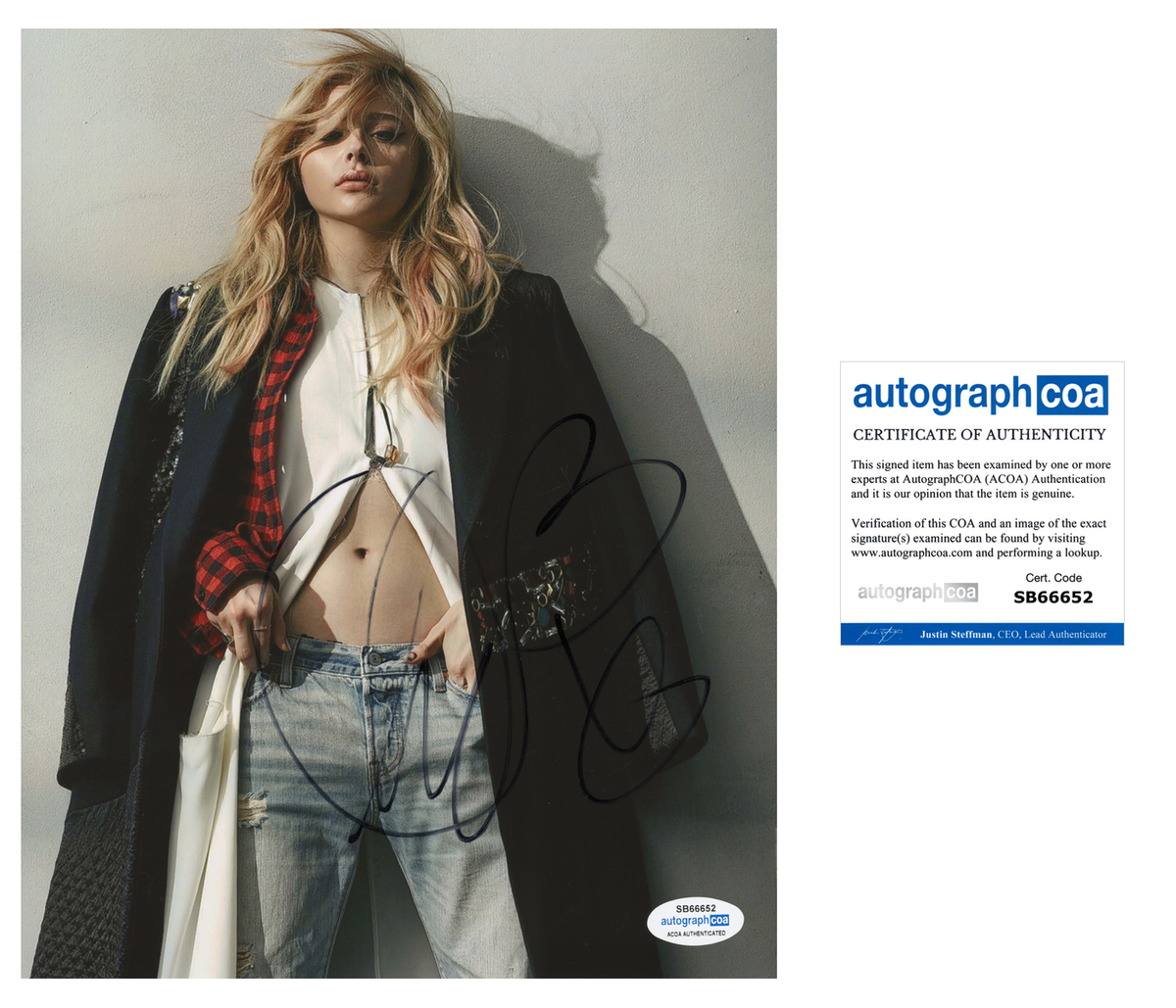 Chloe Moretz Sexy Signed Autograph 8x10 Photo ACOA | Outlaw Hobbies ...