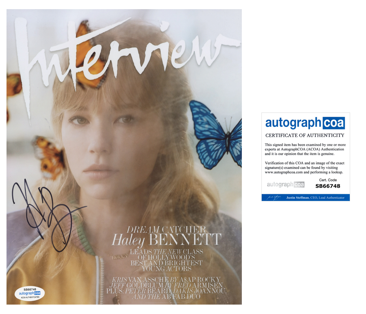 Haley Bennett Sexy Signed Autograph 8x10 Photo ACOA | Outlaw Hobbies ...