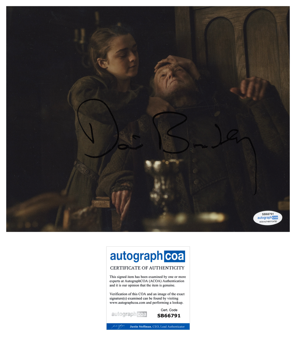 David Bradley Game of Thrones Signed Autograph 8x10 Photo ACOA | Outlaw ...