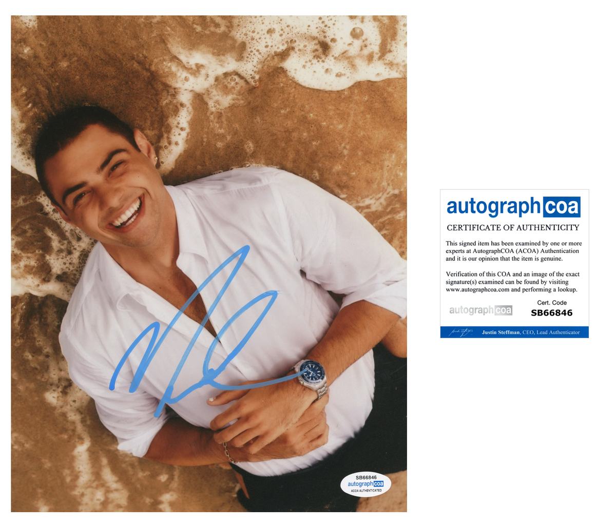 Noah Centineo Black Adam Signed Autograph 8x10 Photo ACOA | Outlaw ...