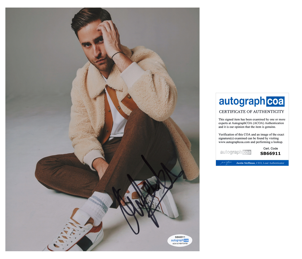 Oliver Jackson Cohen Signed Autograph 8x10 Photo ACOA | Outlaw Hobbies ...
