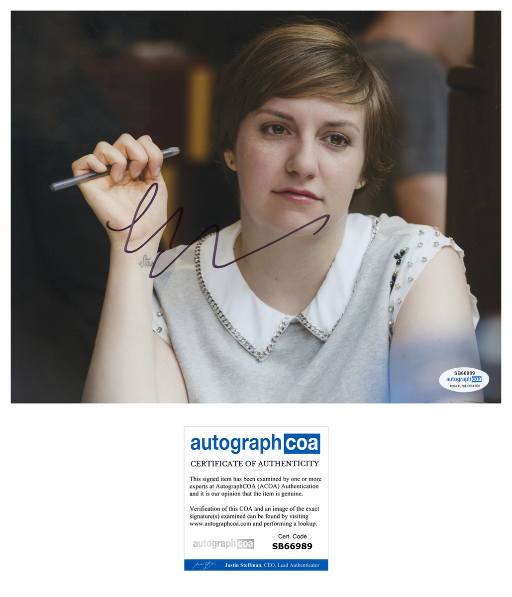 Lena Dunham Girls Signed Autograph 8x10 Photo ACOA | Outlaw Hobbies ...