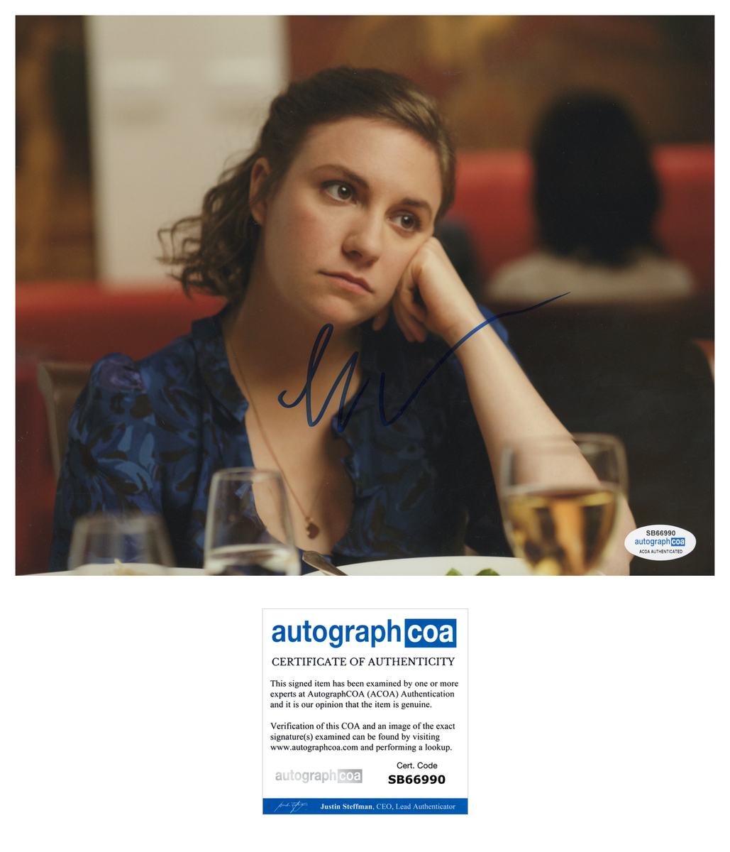 Lena Dunham Girls Signed Autograph 8x10 Photo ACOA | Outlaw Hobbies ...