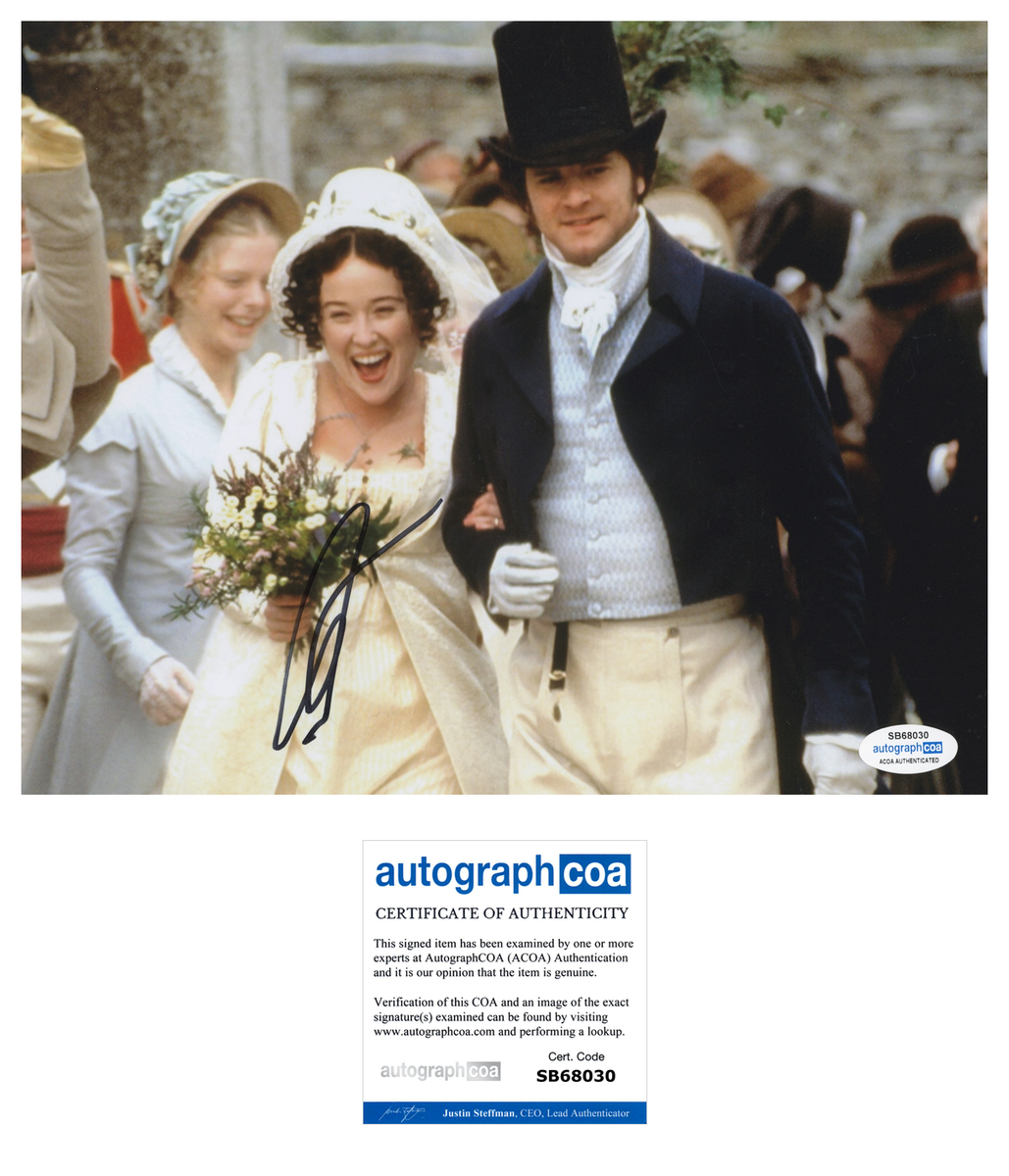Colin Firth Pride and Prejudice Signed Autograph 8x10 Photo ACOA ...