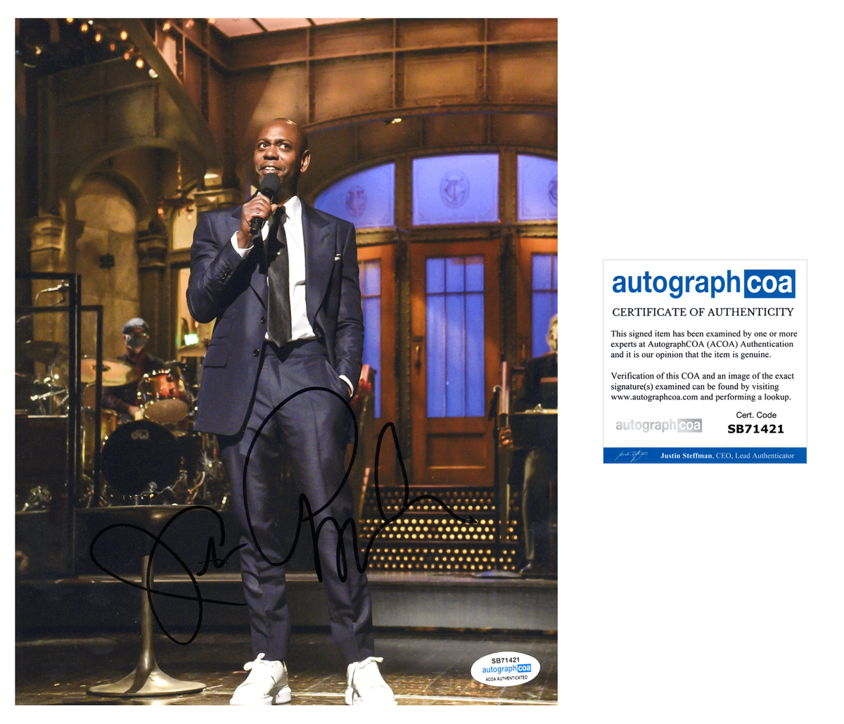 Dave Chappelle Signed Autograph 8x10 Photo ACOA | Outlaw Hobbies ...