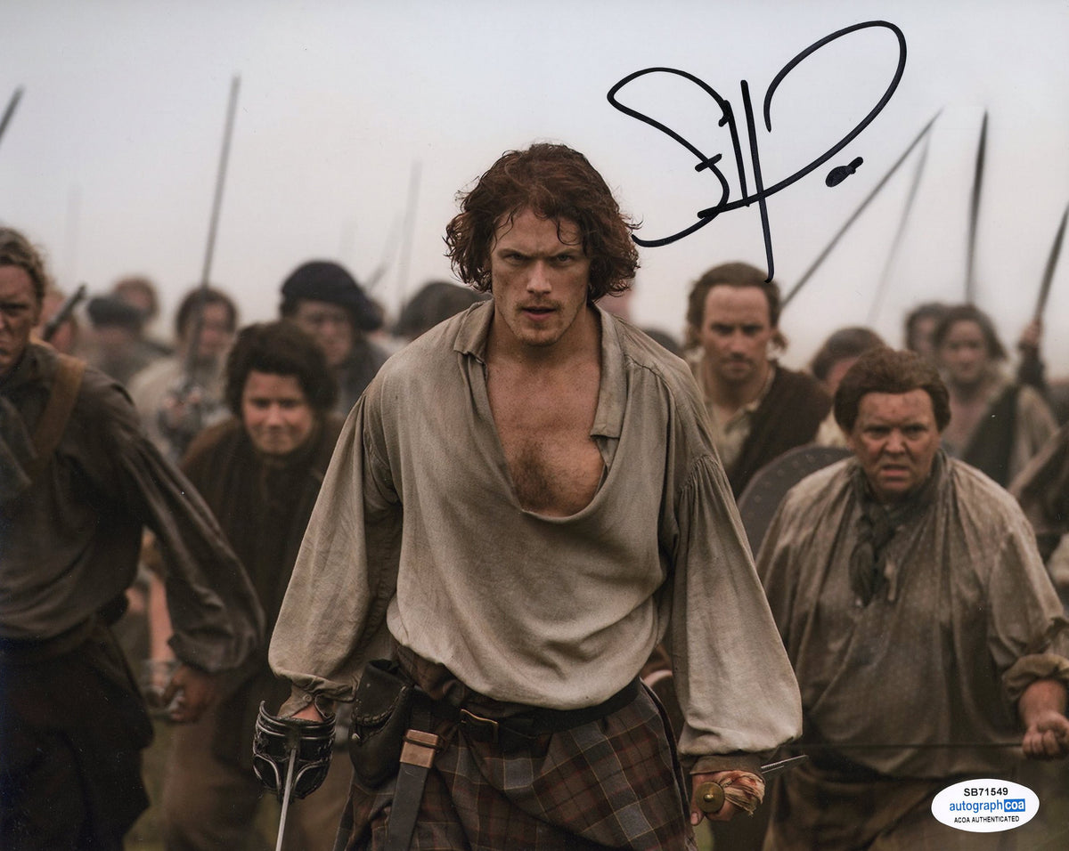 SAm Heughan Outlander Signed Autograph 8x10 Photo ACOA | Outlaw Hobbies ...
