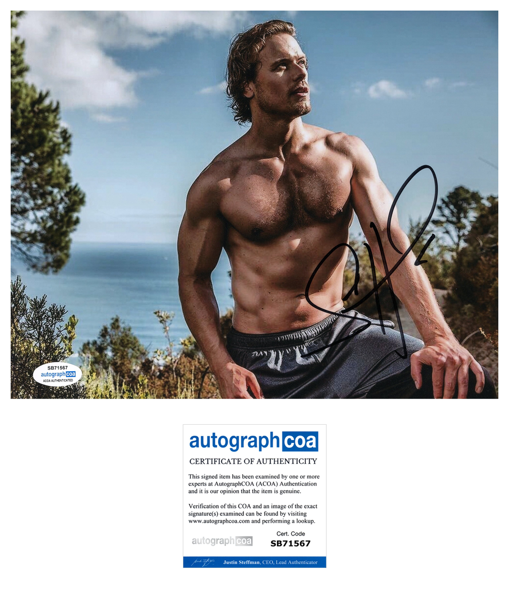 Sam Heughan Outlander Signed Autograph 8x10 Photo ACOA | Outlaw Hobbies ...