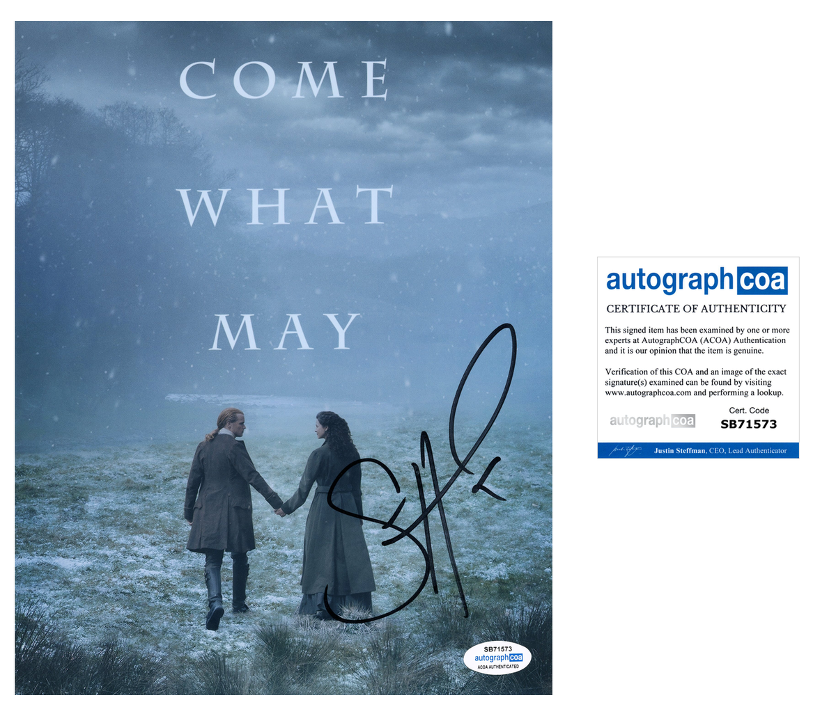 Sam Heughan Outlander Signed Autograph 8x10 Photo ACOA | Outlaw Hobbies ...