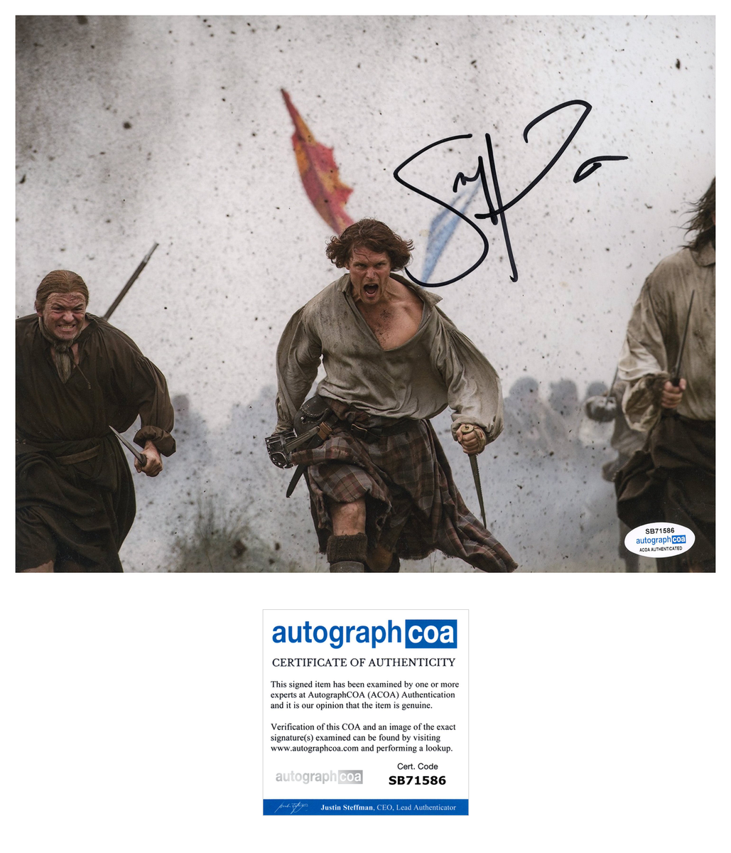 Sam Heughan Outlander Signed Autograph 8x10 Photo ACOA | Outlaw Hobbies ...