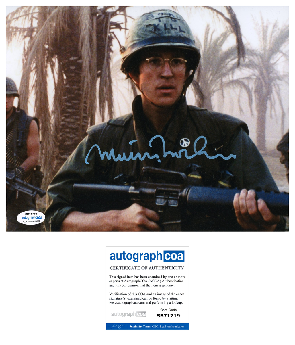 Matthew Modine Full Metal Jacket Signed Autograph 8x10 Photo ACOA ...