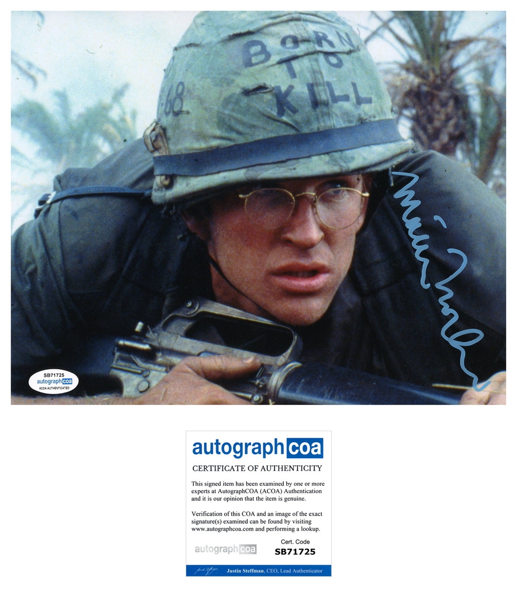Matthew Modine Full Metal Jacket Signed Autograph 8x10 Photo ACOA ...