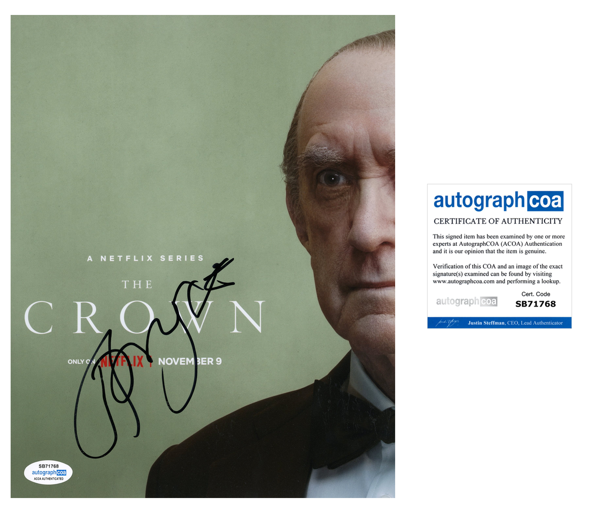 Jonathan Pryce The Crown Signed Autograph 8x10 Photo ACOA | Outlaw ...