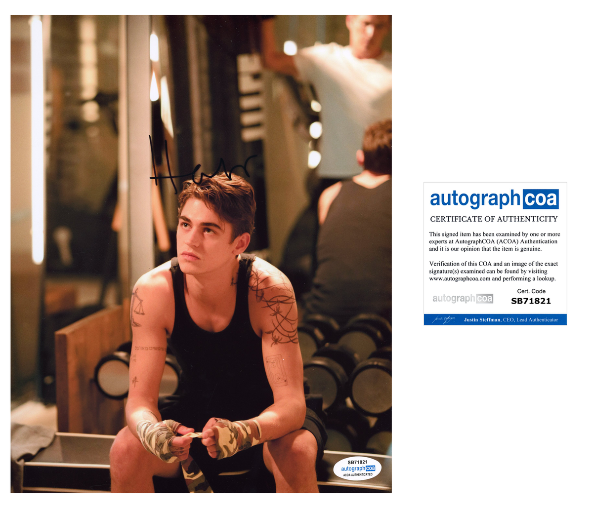 Hero Fiennes Tiffin After Signed Autograph 8x10 Photo ACOA | Outlaw ...