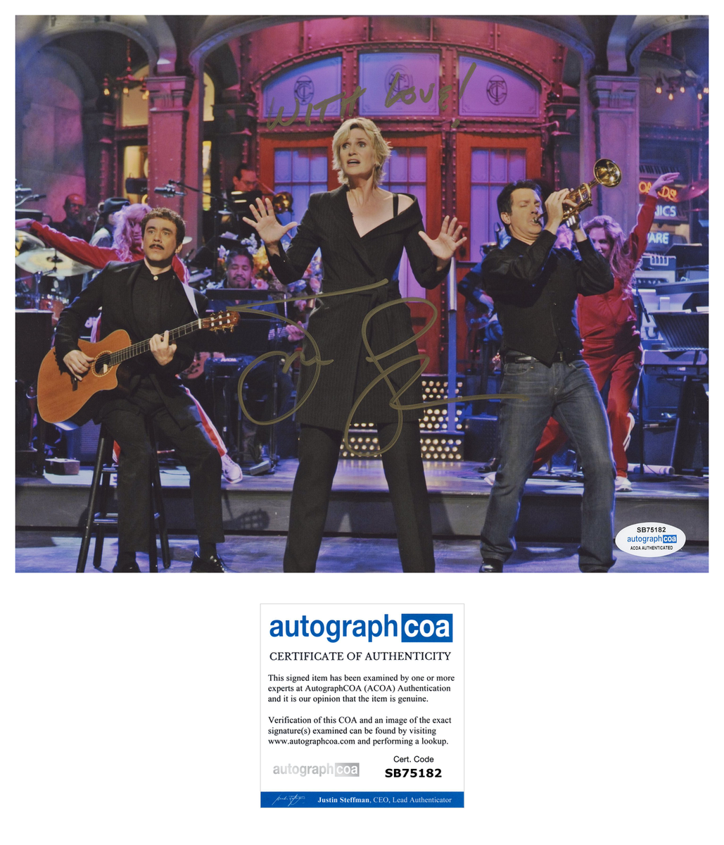 Jane Lynch Saturday Night Live Signed Autograph 8x10 Photo ACOA ...