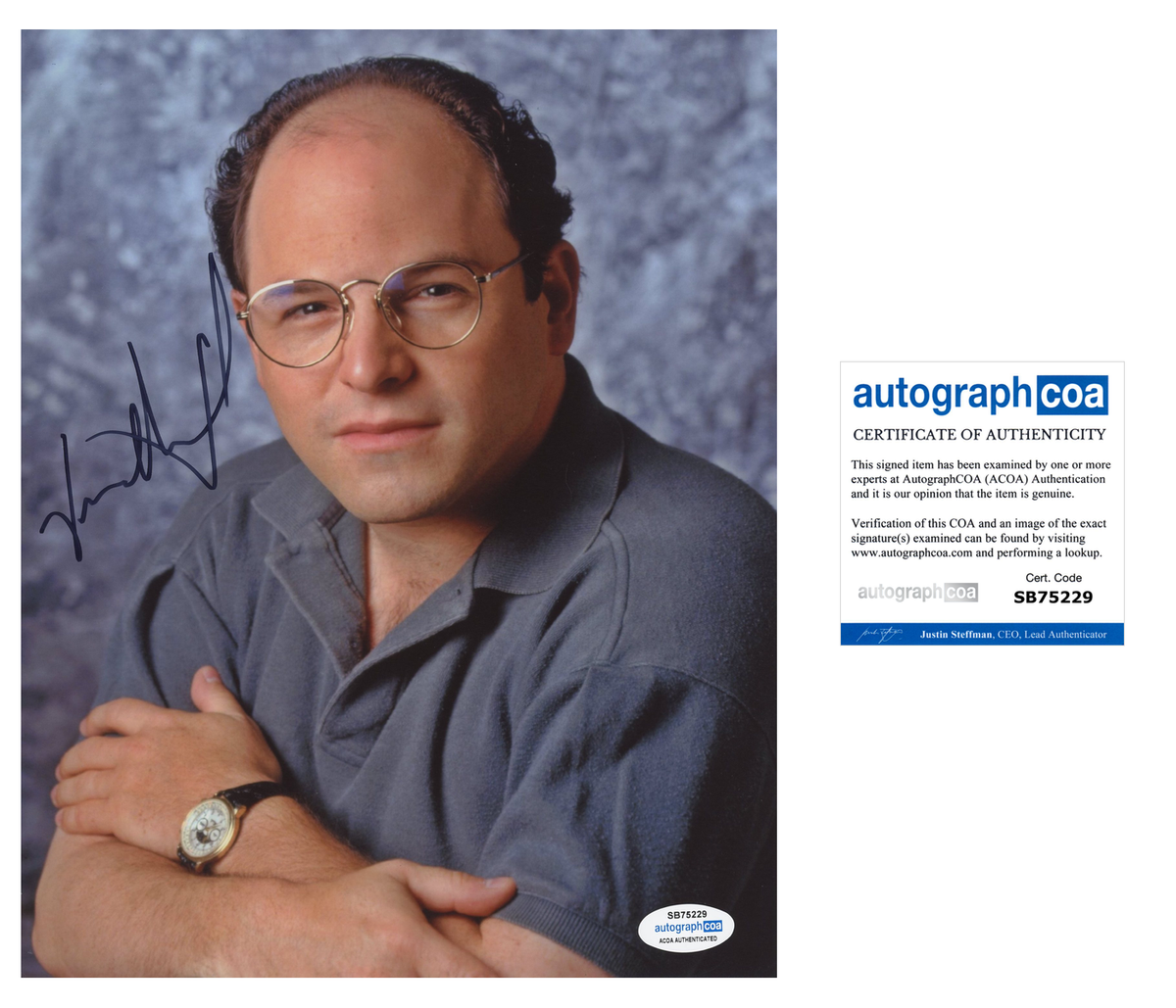 Jason Alexander Seinfeld Signed Autograph 8x10 Photo ACOA | Outlaw ...