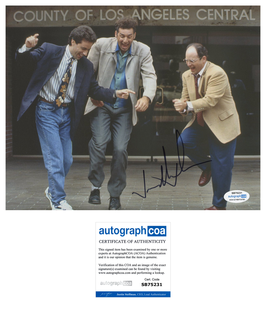 Jason Alexander Seinfeld Signed Autograph 8x10 Photo ACOA | Outlaw ...