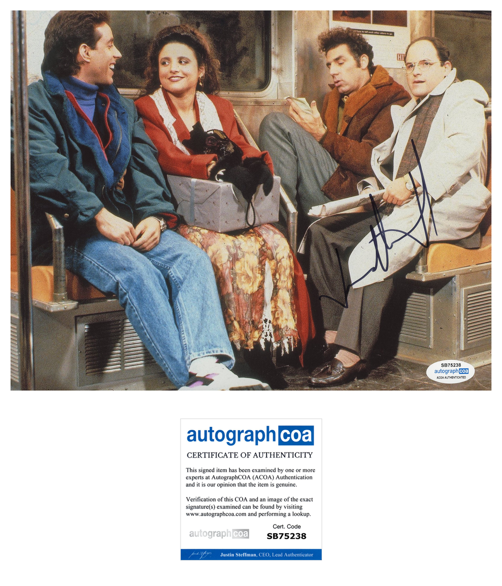 Jason Alexander Seinfeld Signed Autograph 8x10 Photo ACOA | Outlaw ...