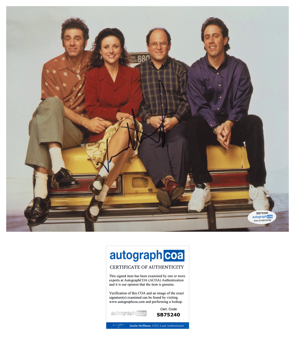 Jason Alexander Seinfeld Signed Autograph 8x10 Photo ACOA | Outlaw ...