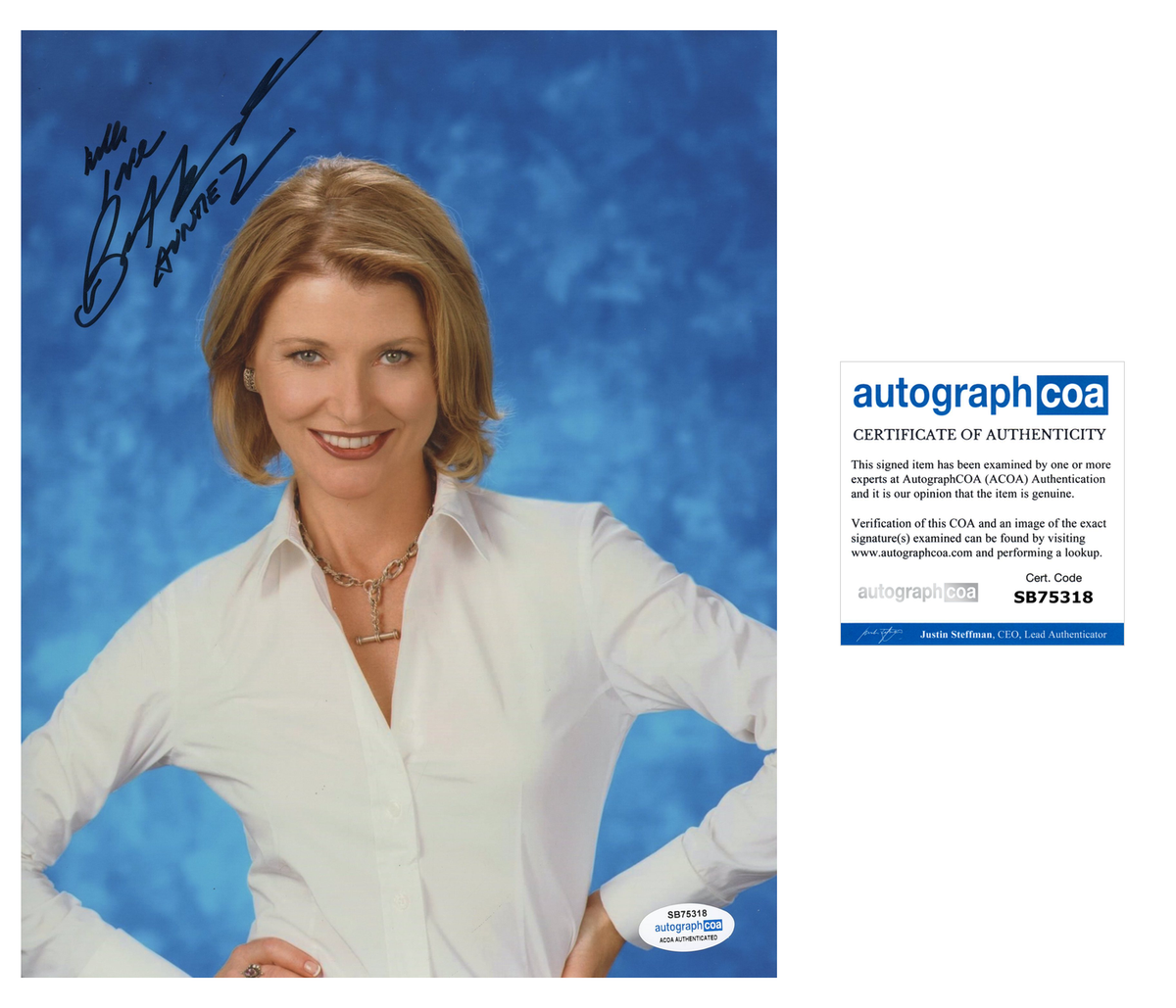 Beth Broderick Sabrina Signed Autograph 8x10 Photo ACOA | Outlaw ...