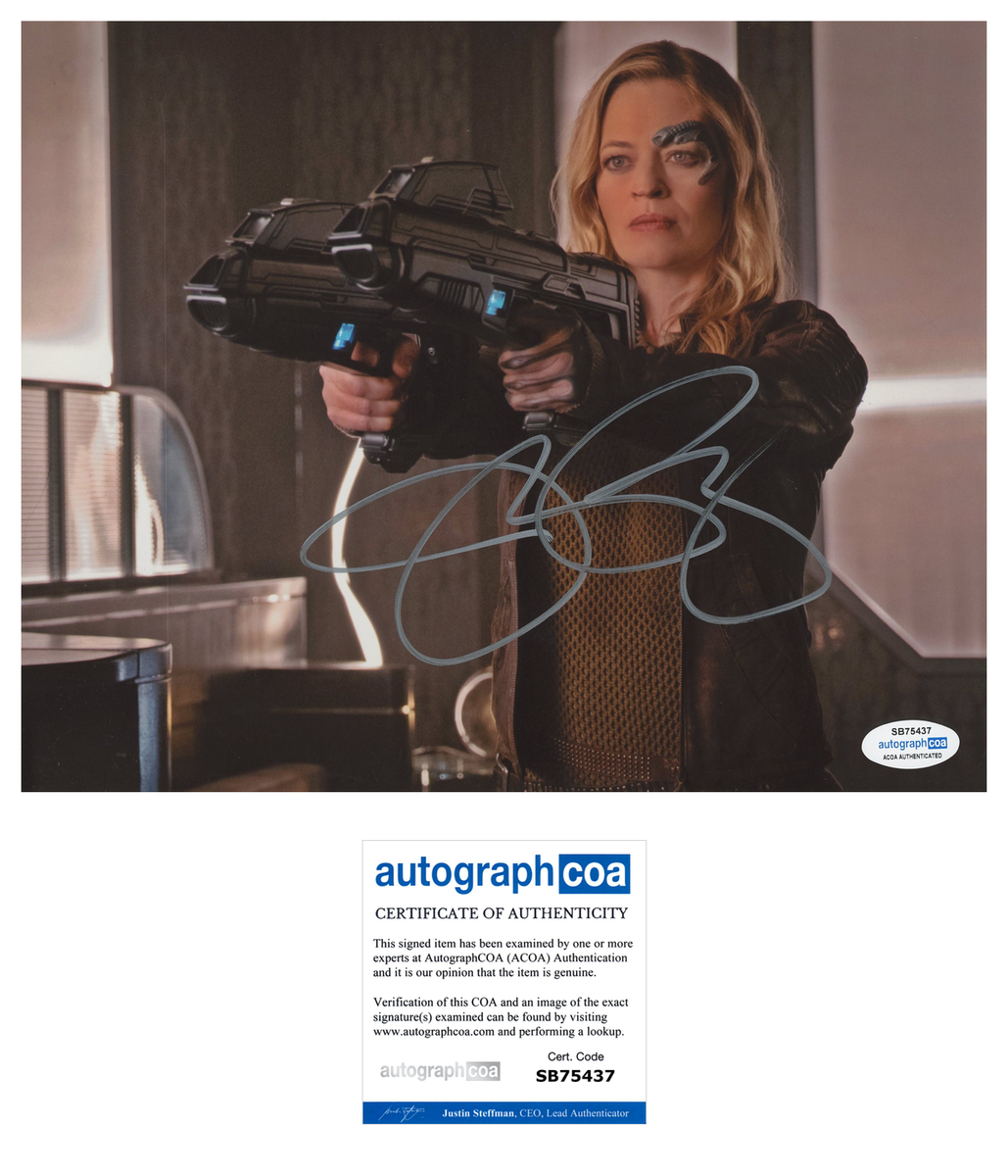 Jeri Ryan Star Trek Signed Autograph 8x10 Photo ACOA | Outlaw Hobbies ...