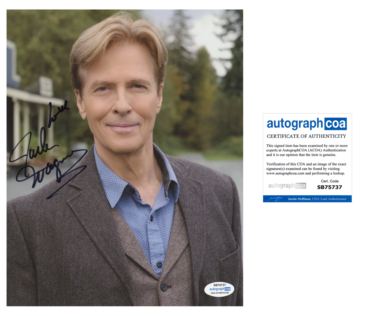 Jack Wagner When Calls The Heart Signed Autograph 8x10 Photo ACOA ...