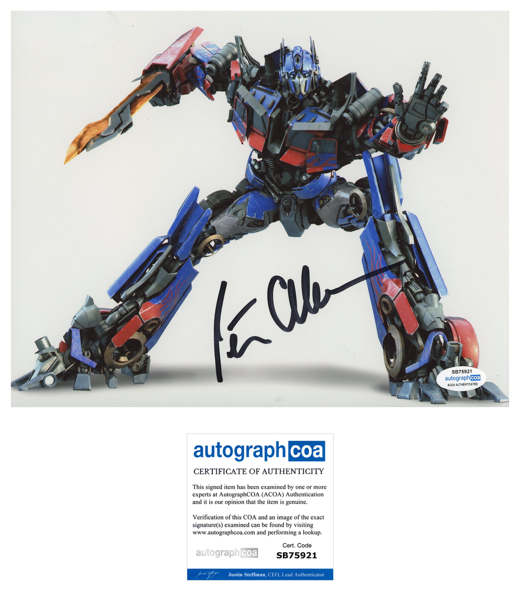 Peter Cullen Transformers Signed Autograph 8x10 Photo ACOA | Outlaw ...