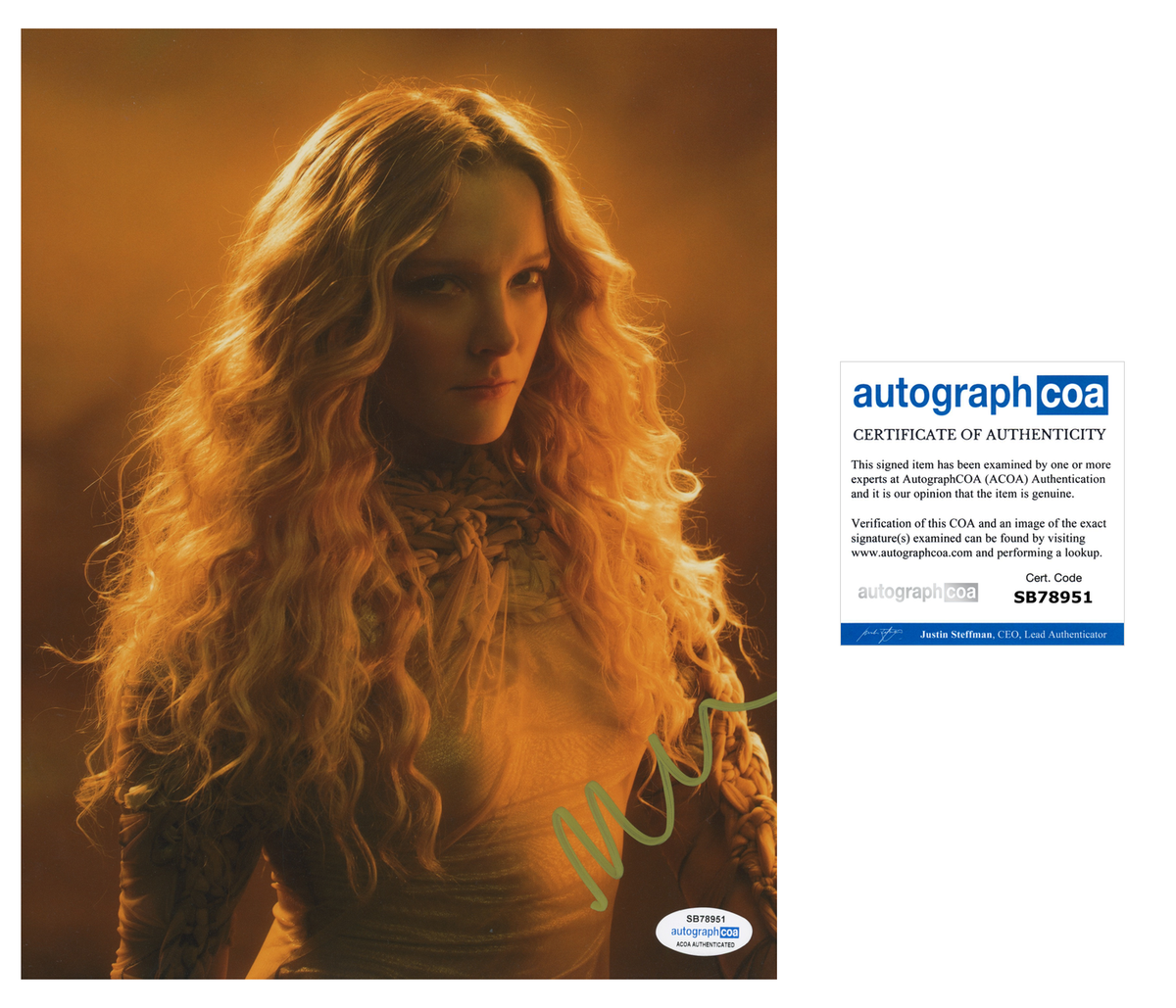 Morfydd Clark Rings of Power Signed Autograph 8x10 Photo ACOA | Outlaw ...