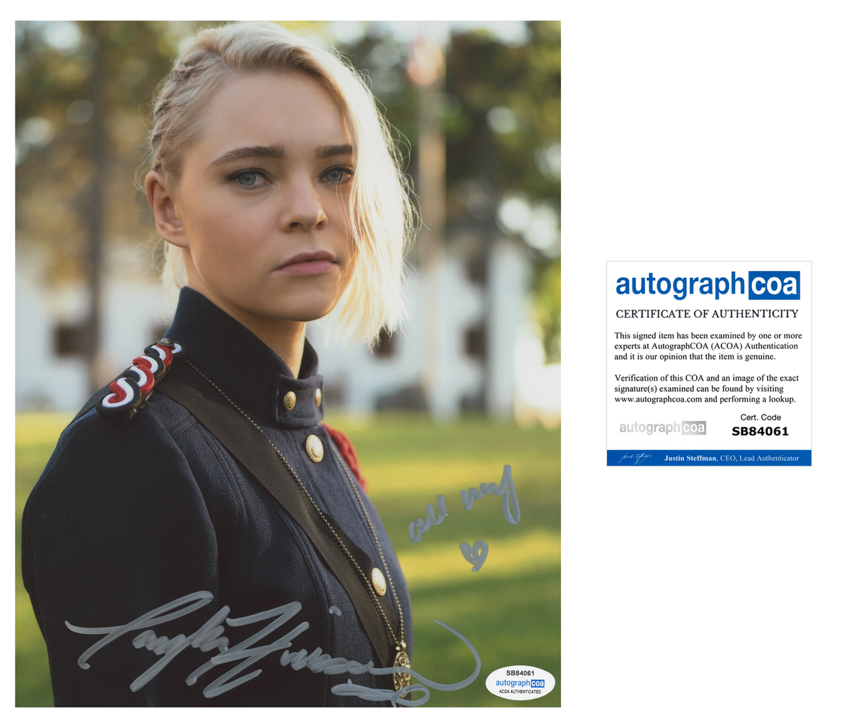 Taylor Hickson Motherland Signed Autograph 8x10 Photo ACOA | Outlaw ...
