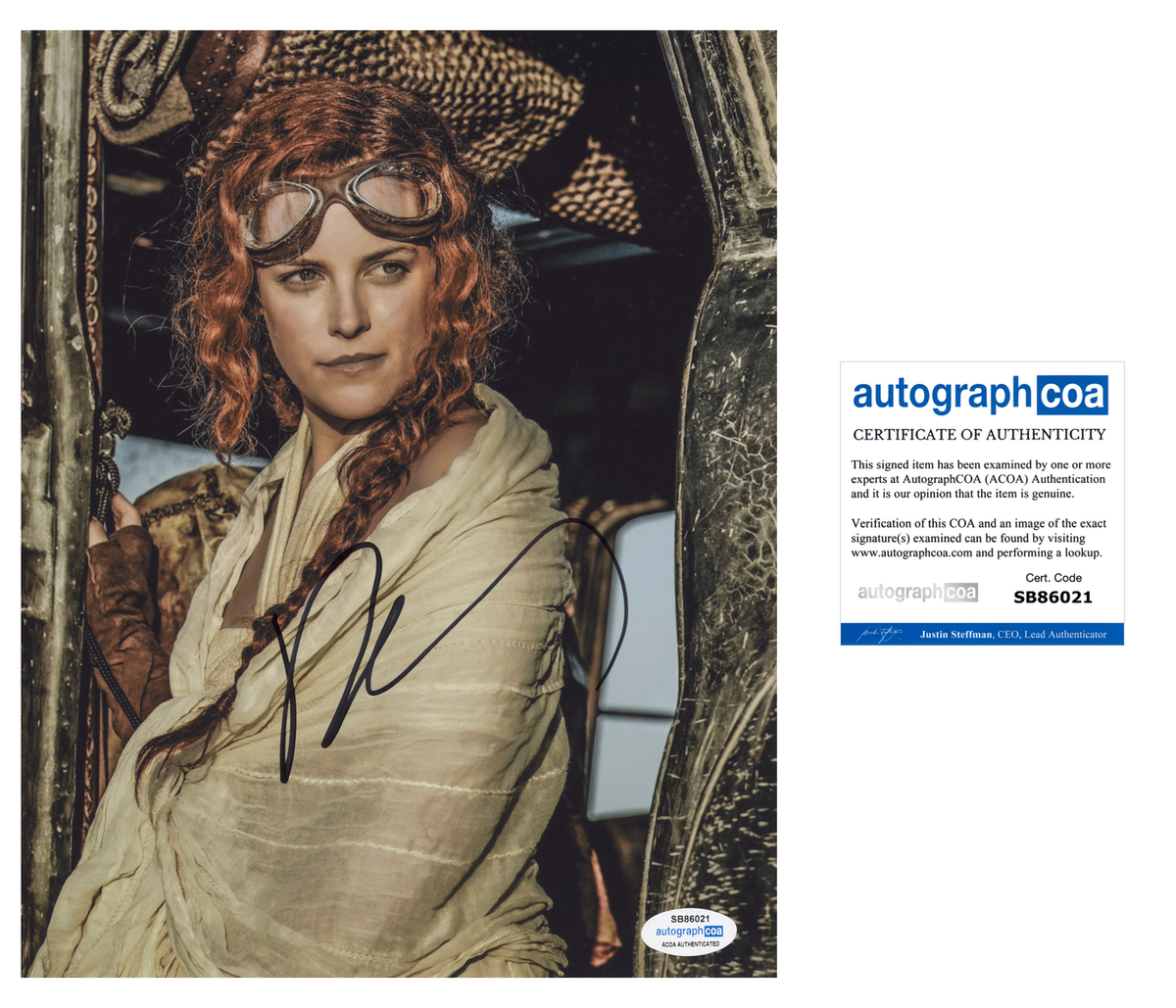 Riley Keough Mad Max Signed Autograph 8x10 Photo ACOA | Outlaw Hobbies ...