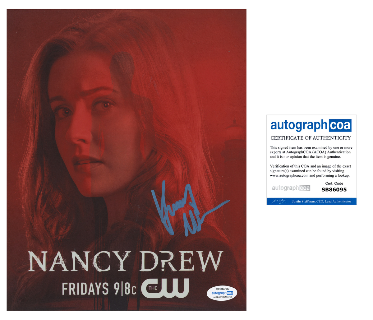 Kennedy McMann Nancy Drew Signed Autograph 8x10 Photo ACOA | Outlaw ...