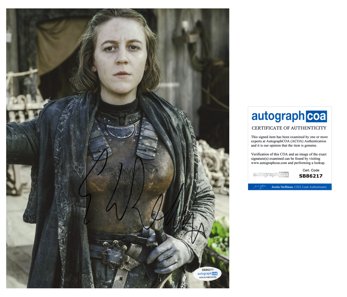Gemma Whelan Game of Thrones Signed Autograph 8x10 Photo ACOA | Outlaw ...
