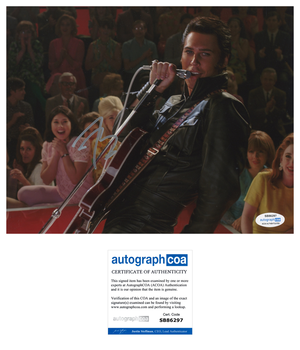 Austin Butler Elvis Signed Autograph 8x10 Photo ACOA | Outlaw Hobbies ...