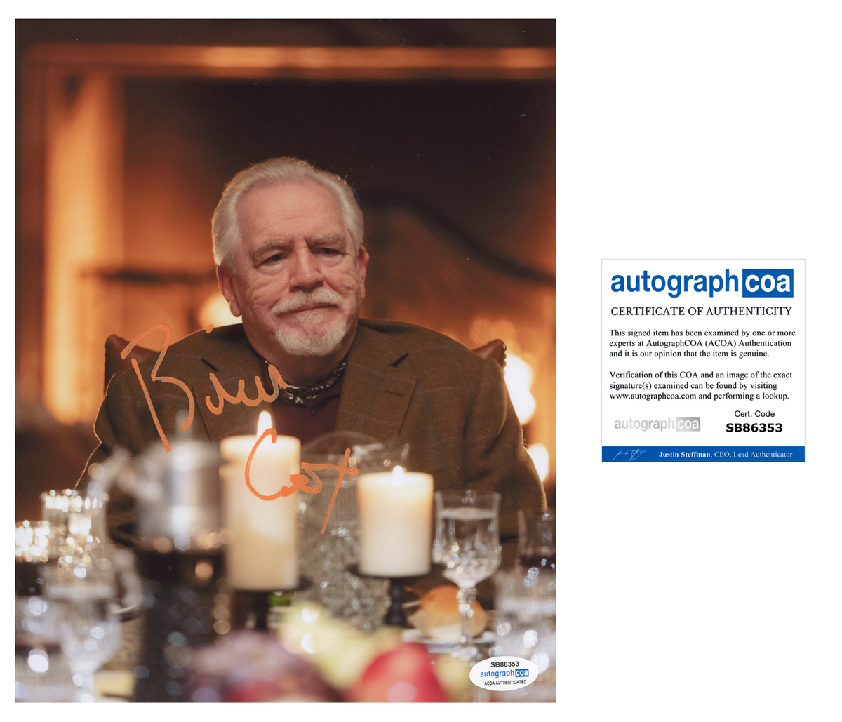 Brian Cox Succession Signed Autograph 8x10 Photo ACOA | Outlaw Hobbies ...
