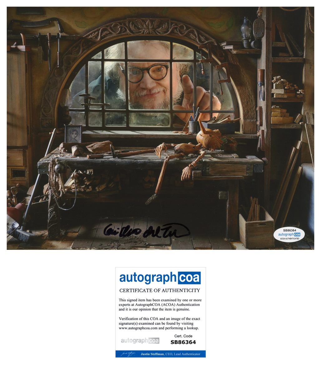 Guillermo Del Toro Pinocchio Signed Autograph 8x10 Photo ACOA | Outlaw ...
